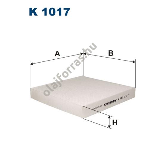 K1017 Filtron pollenszűrő - Utastér szűrő - olajforras.hu
